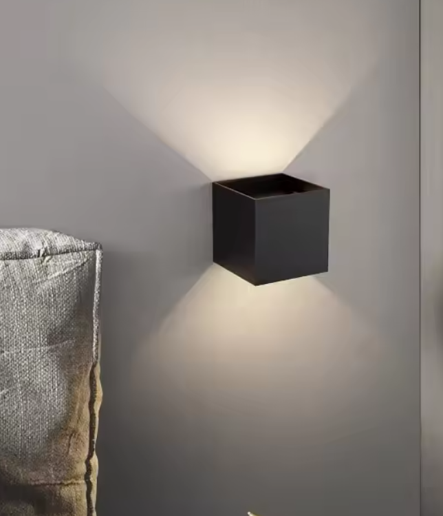 Sigmalicht wandarmatuur Boxi Ip54 Up-Down - Zwart 2x3W-350lm dim to ...